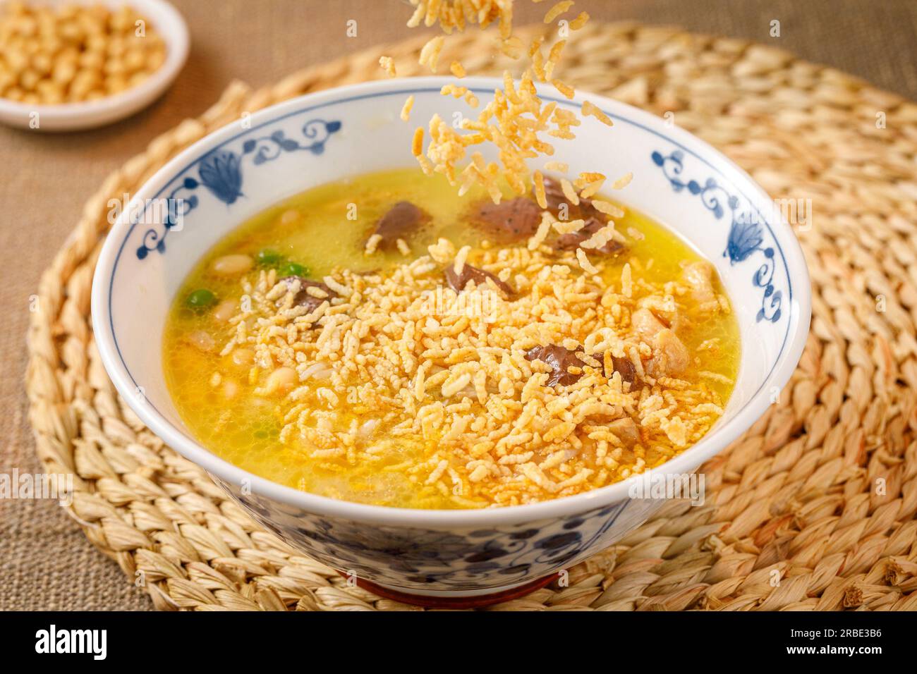 Crispy rice with Lobster or prawns in bisque . Lobster Soup Rice with ...