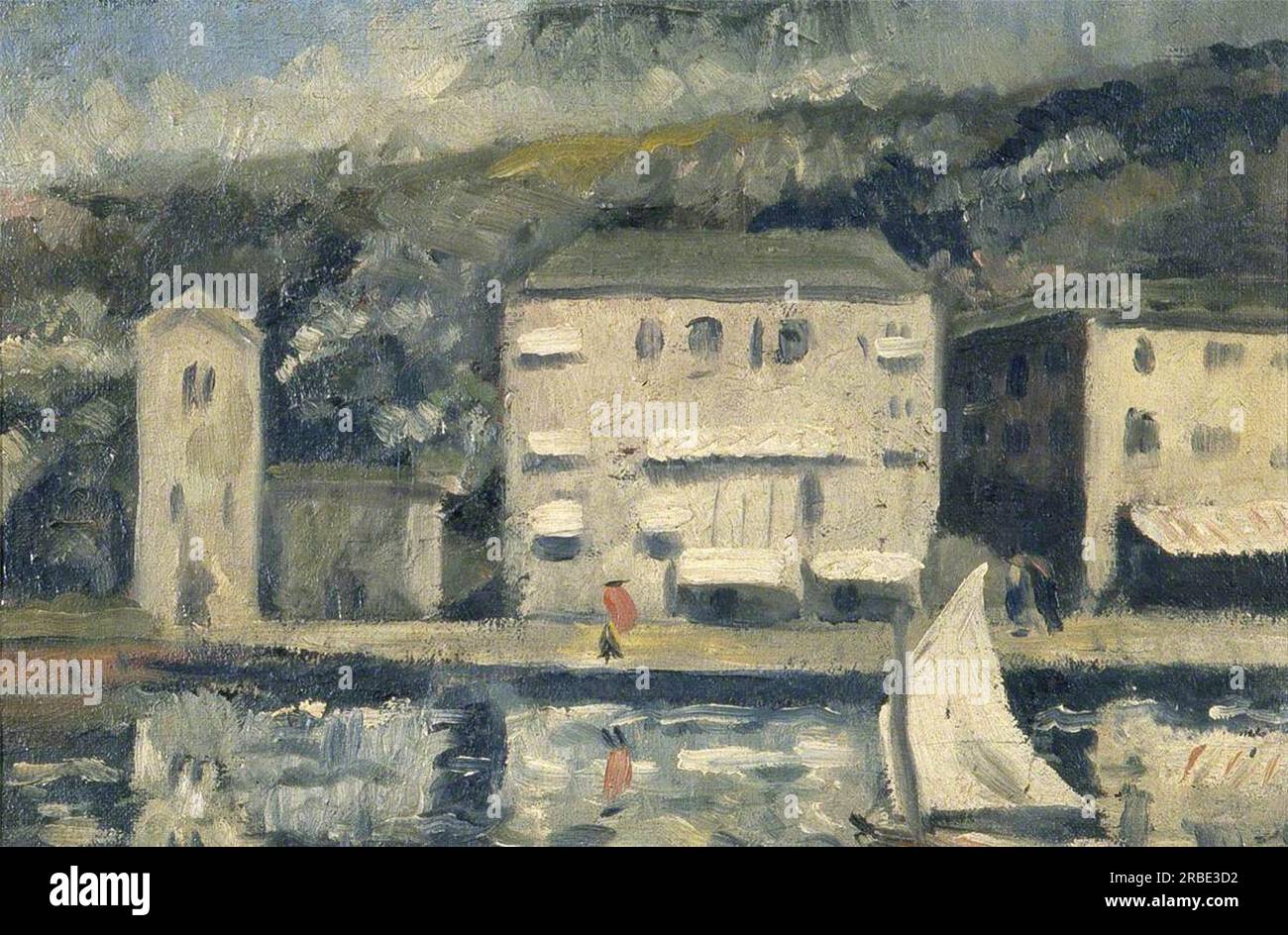 French Landscape 1940 by C. R. W. Nevinson Stock Photo - Alamy