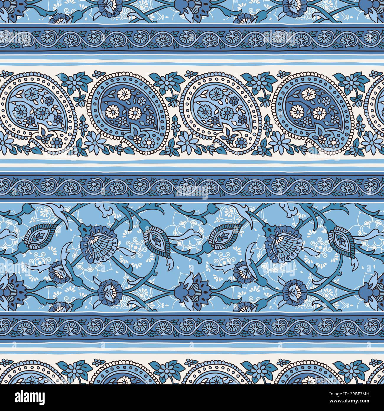 Paisley pattern border hi-res stock photography and images - Alamy