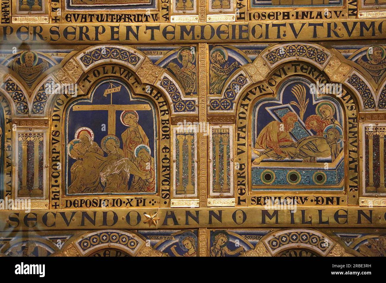 Klosterneuburg Altar 1181 by Nicholas of Verdun Stock Photo - Alamy