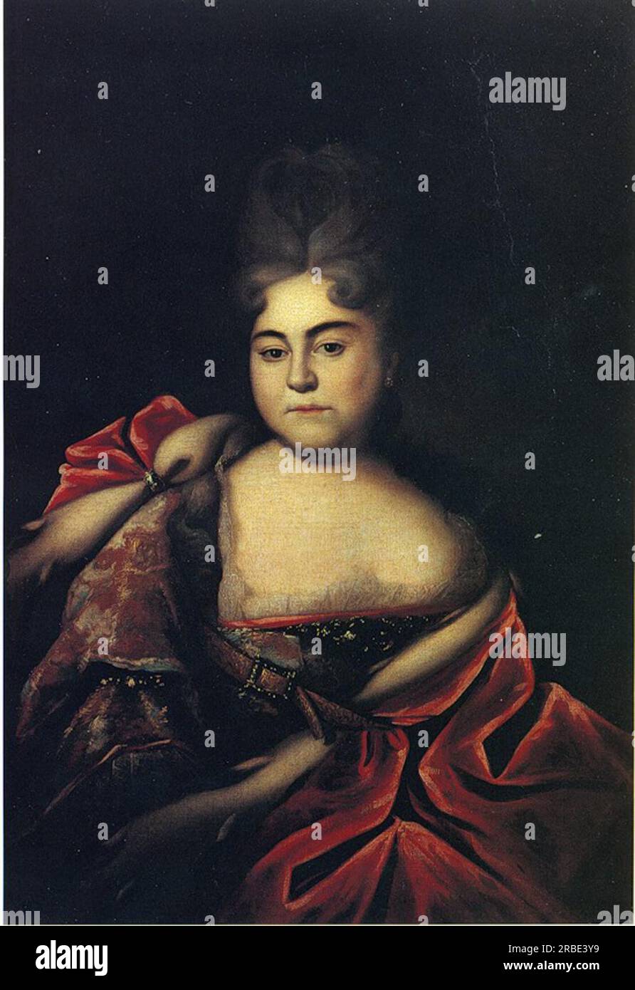 Tzarina Natalia Alekseevna by Ivan Nikitin Stock Photo - Alamy