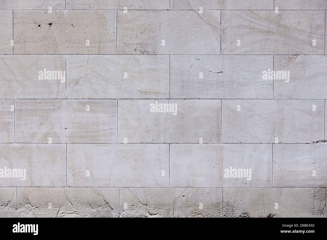A light colored stone wall with moisture marks at the bottom. Vector ...