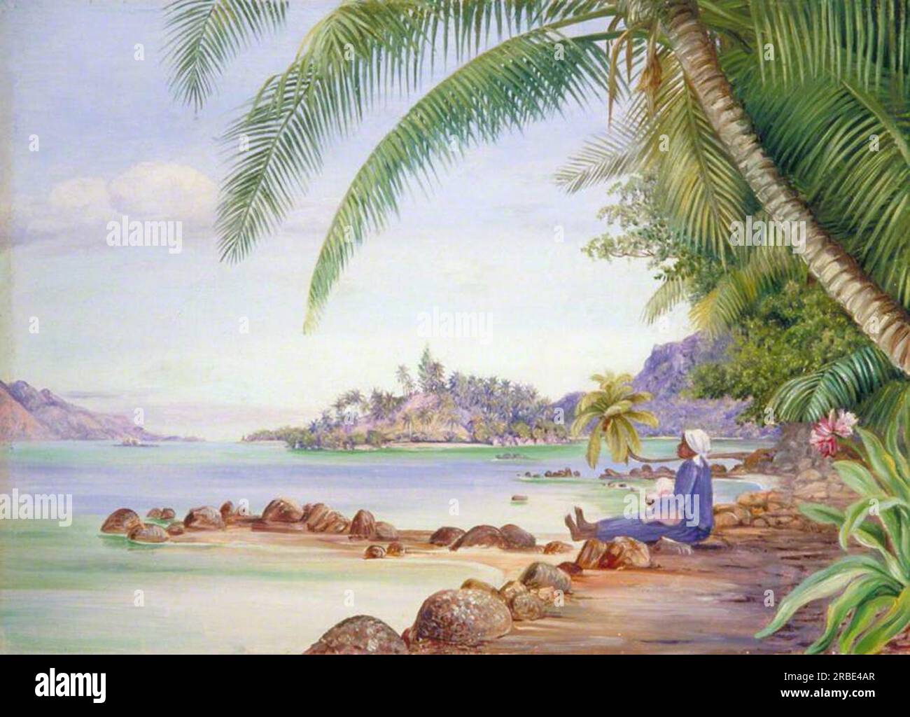 View of Round Island and a Part of St Anne's from Quarantine Island ...