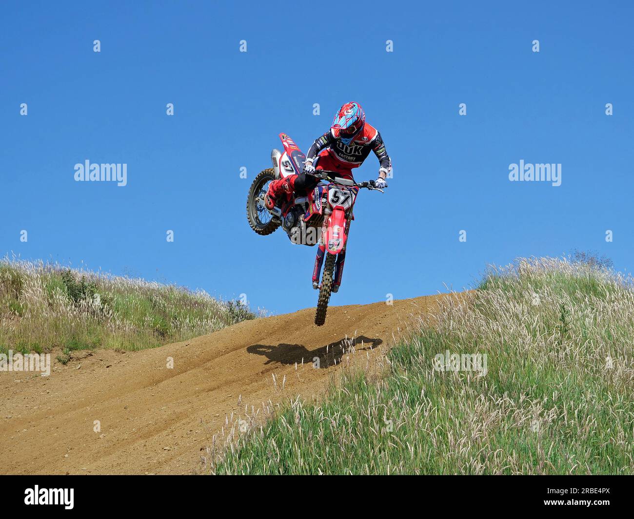 Rhynie Motocross Track, Aberdeenshire, 8th July 2023, Riders taking ...