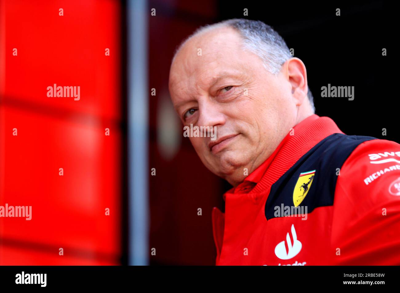 Ferrari Team Principal and General Manager Frederic Vasseur ahead of ...