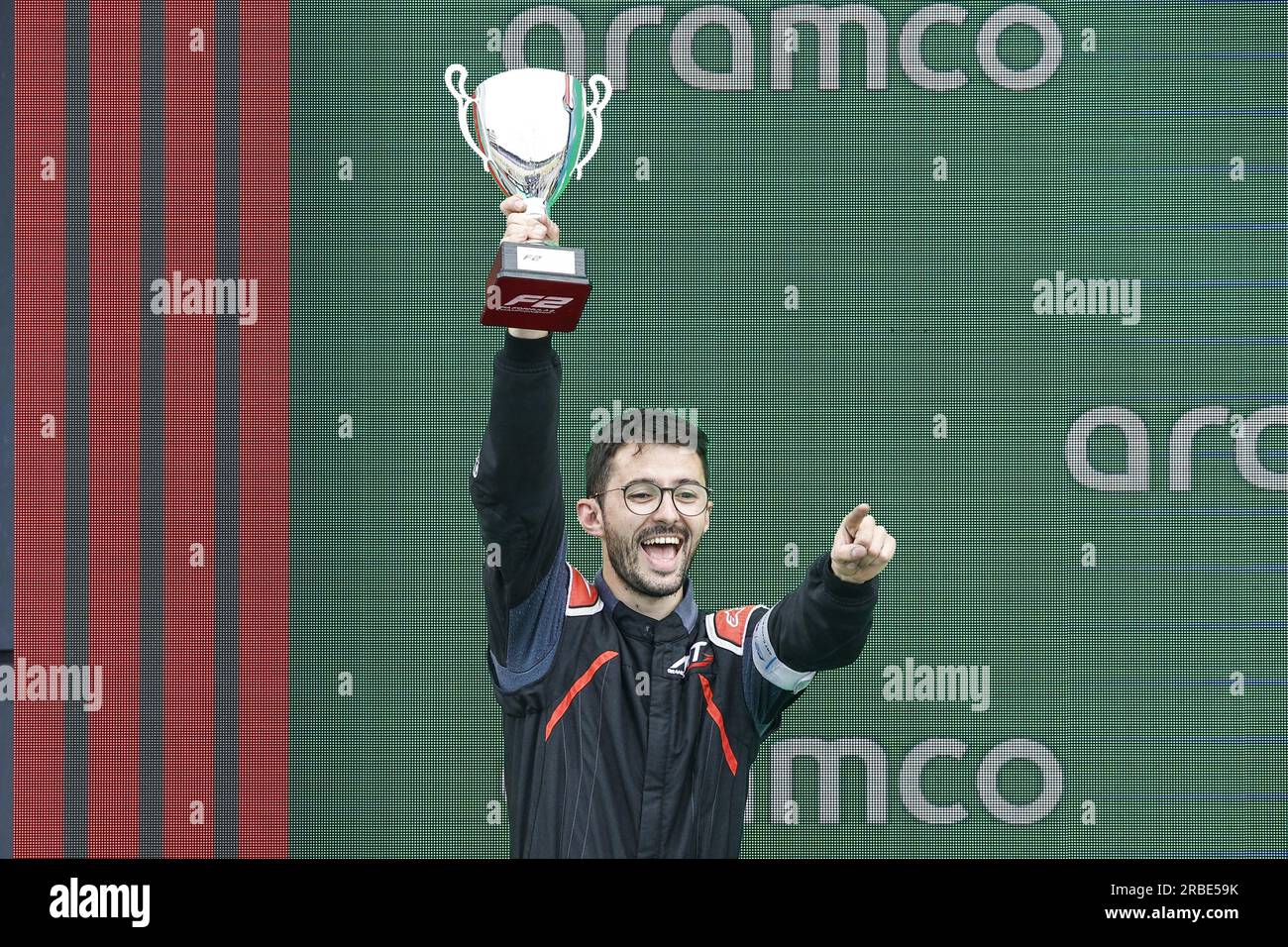 ART Grand Prix, Dallara F2, portrait podium victory during the 8th ...