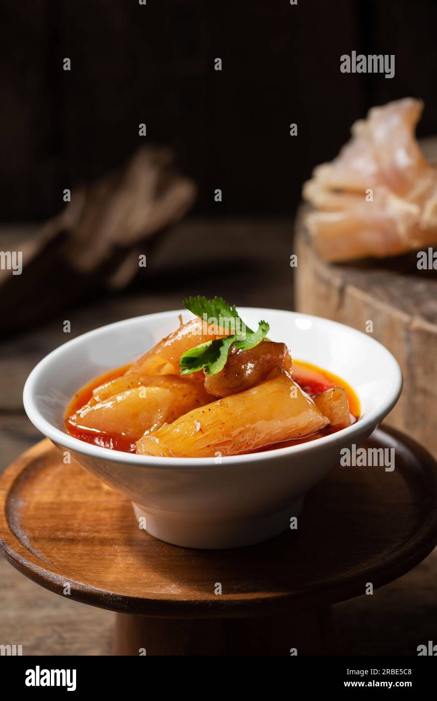 homemade fresh Braised White Radish and beef tendon Stock Photo - Alamy