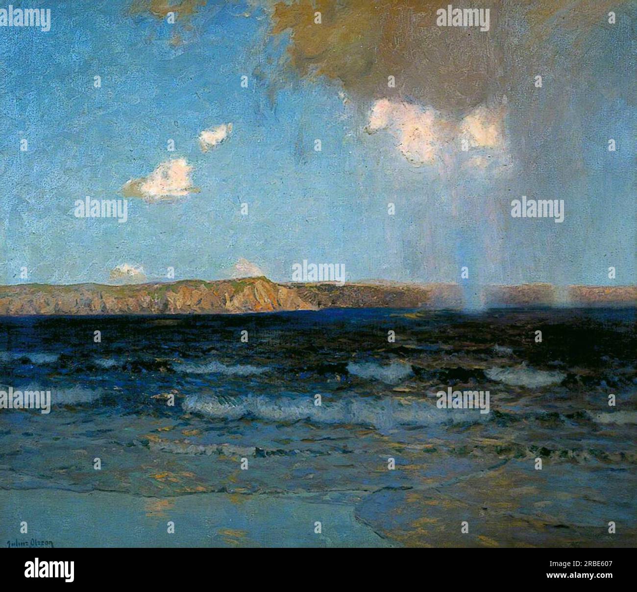 The Water Spout by Albert Julius Olsson Stock Photo - Alamy