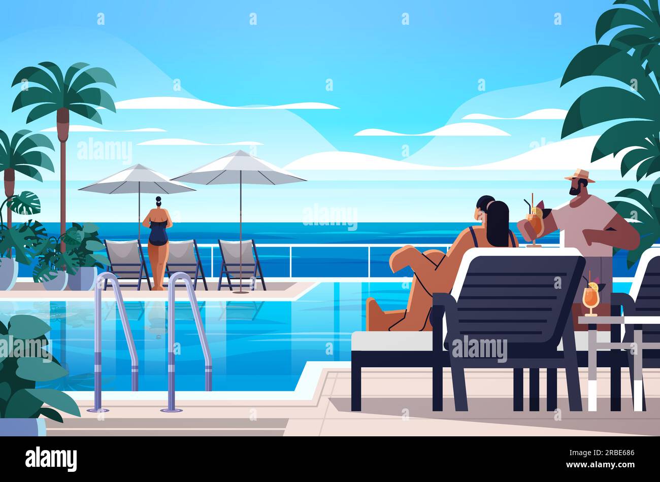 Relaxing seating area Stock Vector Images - Alamy