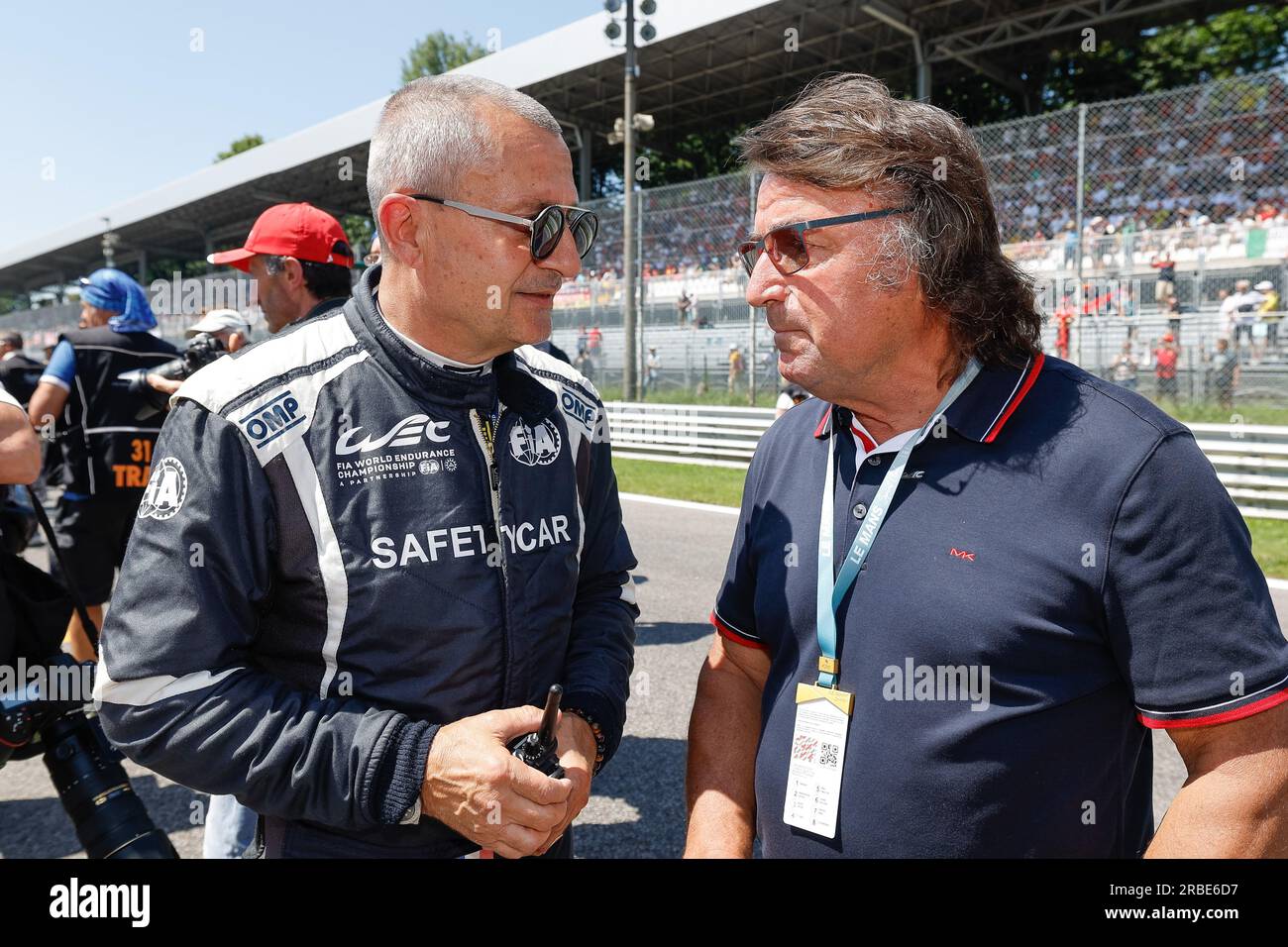 Monza, Italie. 09th July, 2023. Yannick Dalmas, René Arnoux, portrait ...