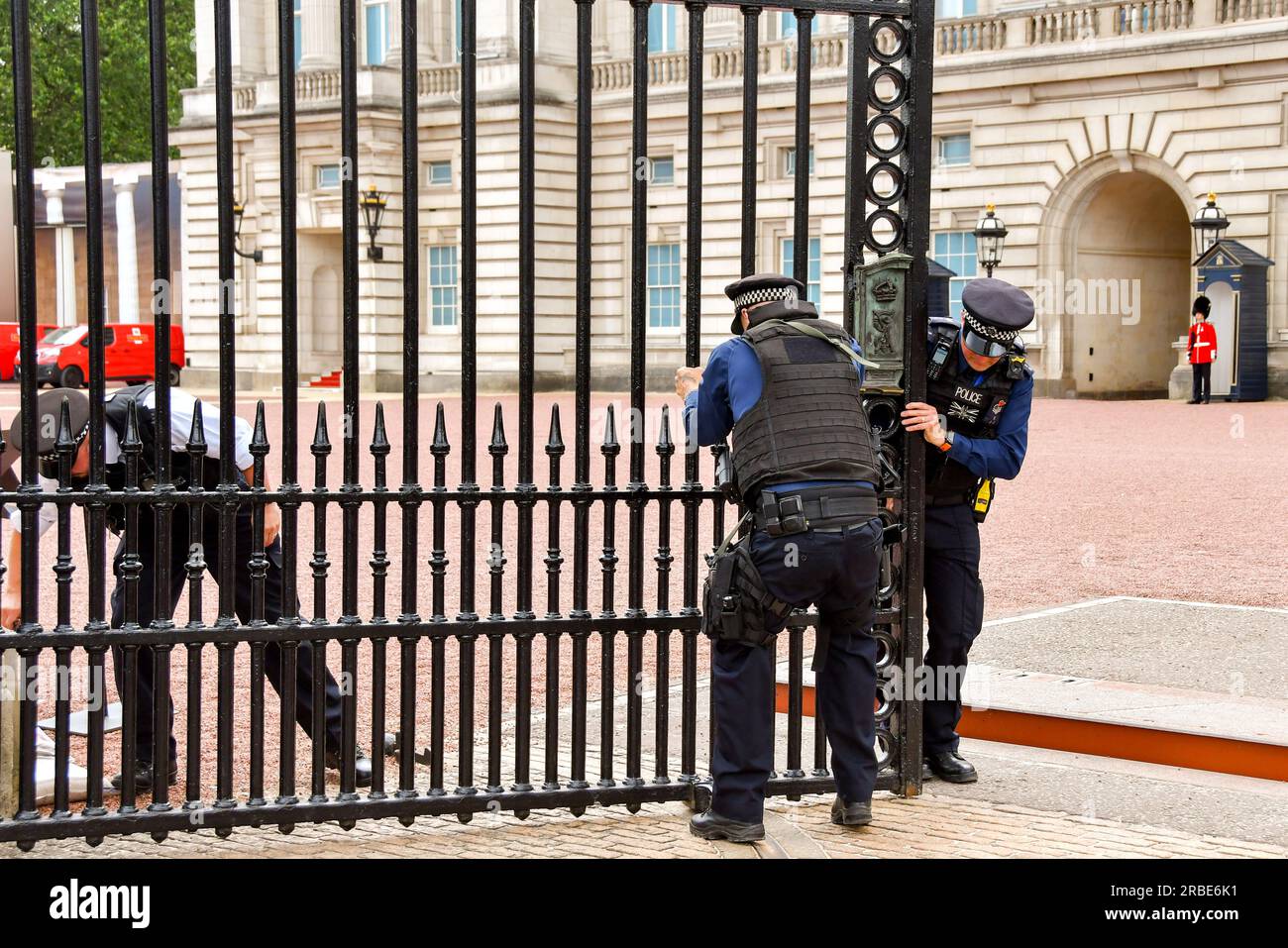 London, England, UK - 27 June 2023: Police officers of the Metropolitan ...