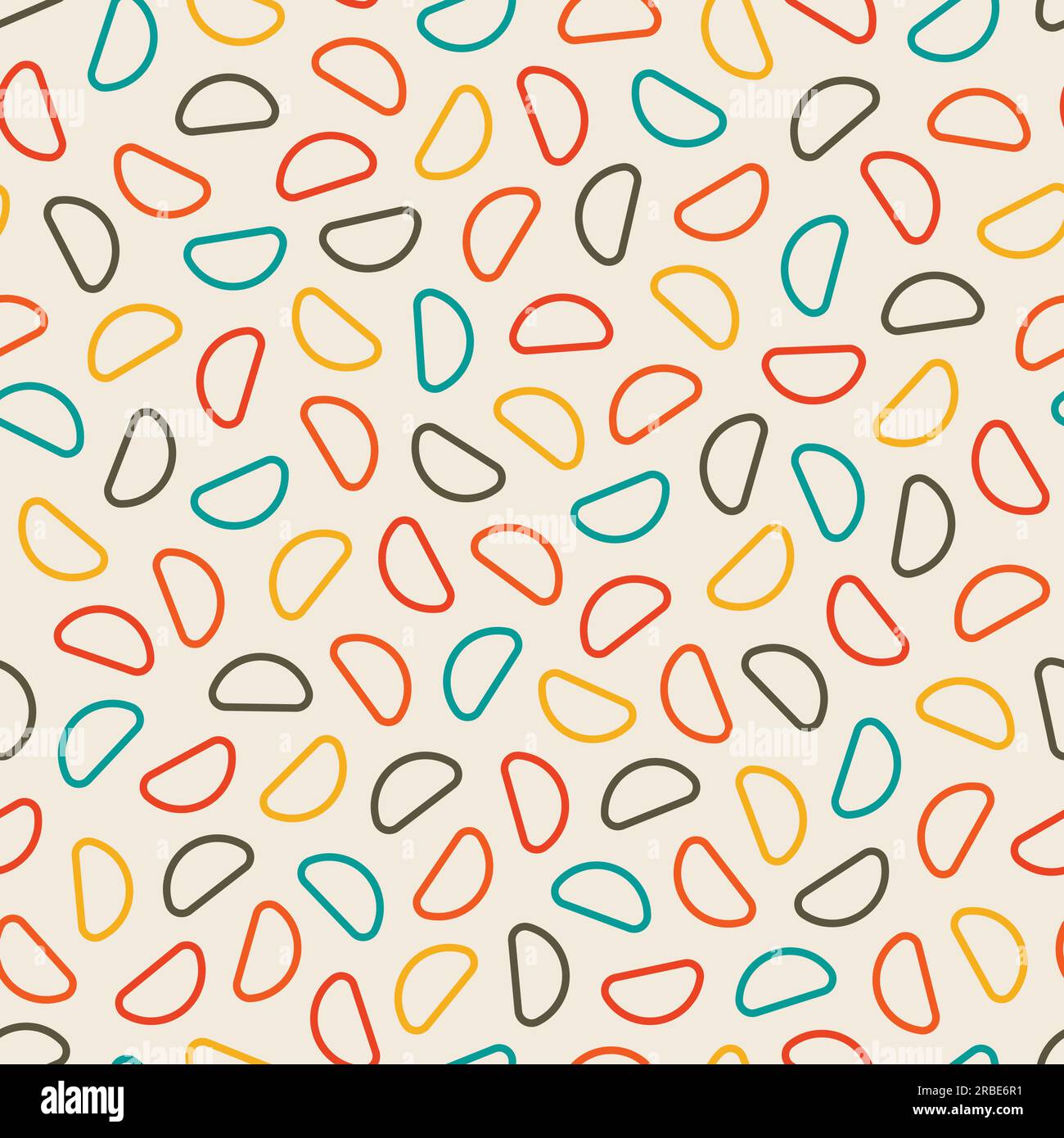 Vector seamless mimimal trendy pattern with colorful geometric shapes ...