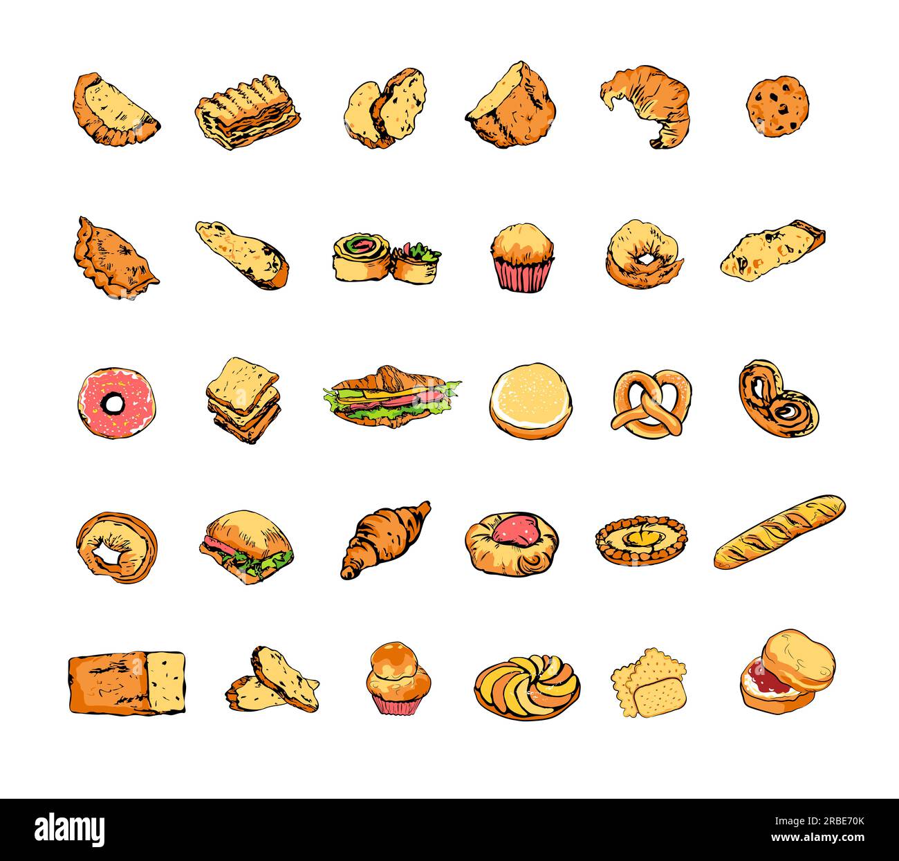 Pastries tart Stock Vector Images - Alamy