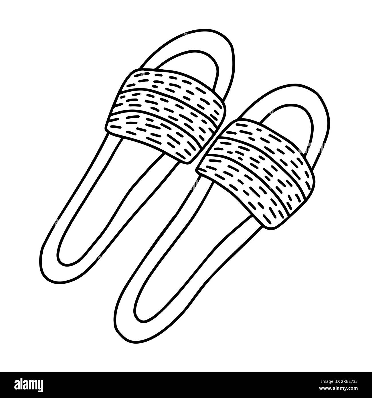 Flip flop shoes Black and White Stock Photos & Images - Alamy