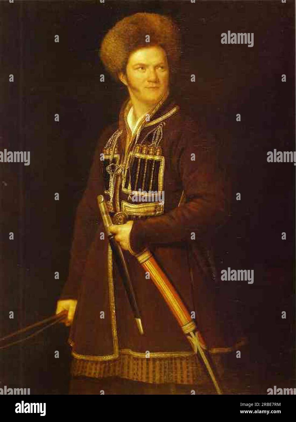 Self-portrait in a Suit of a Caucasian Warrior by Alexander Orlowski ...