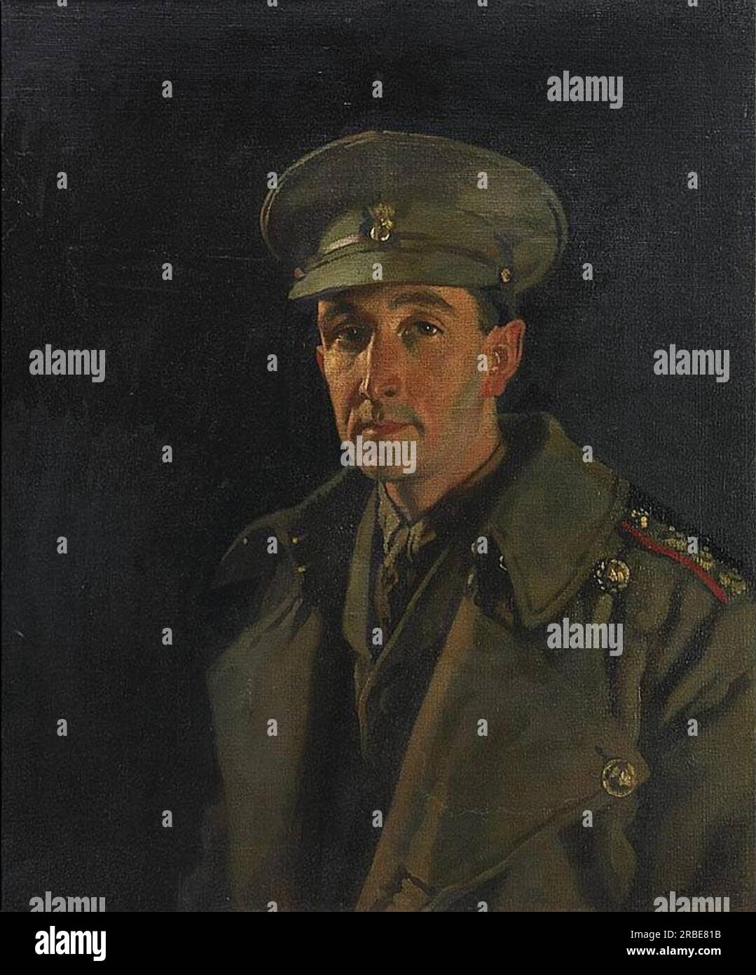 Portrait of Captain Wood of the Royal Inniskilling Fusiliers 1919 by ...