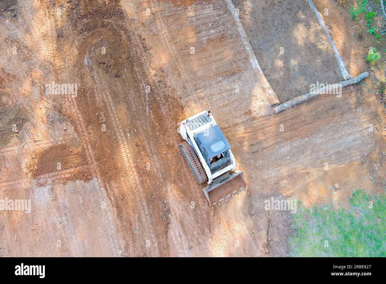 Tractor using with to landscaping territory facilitate for construction ...