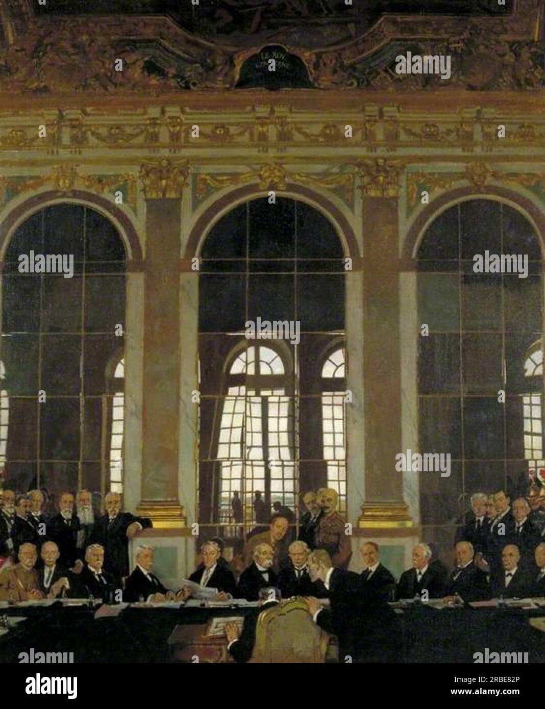 The Signing of Peace in the Hall of Mirrors, Versailles, 28 June 1919 ...