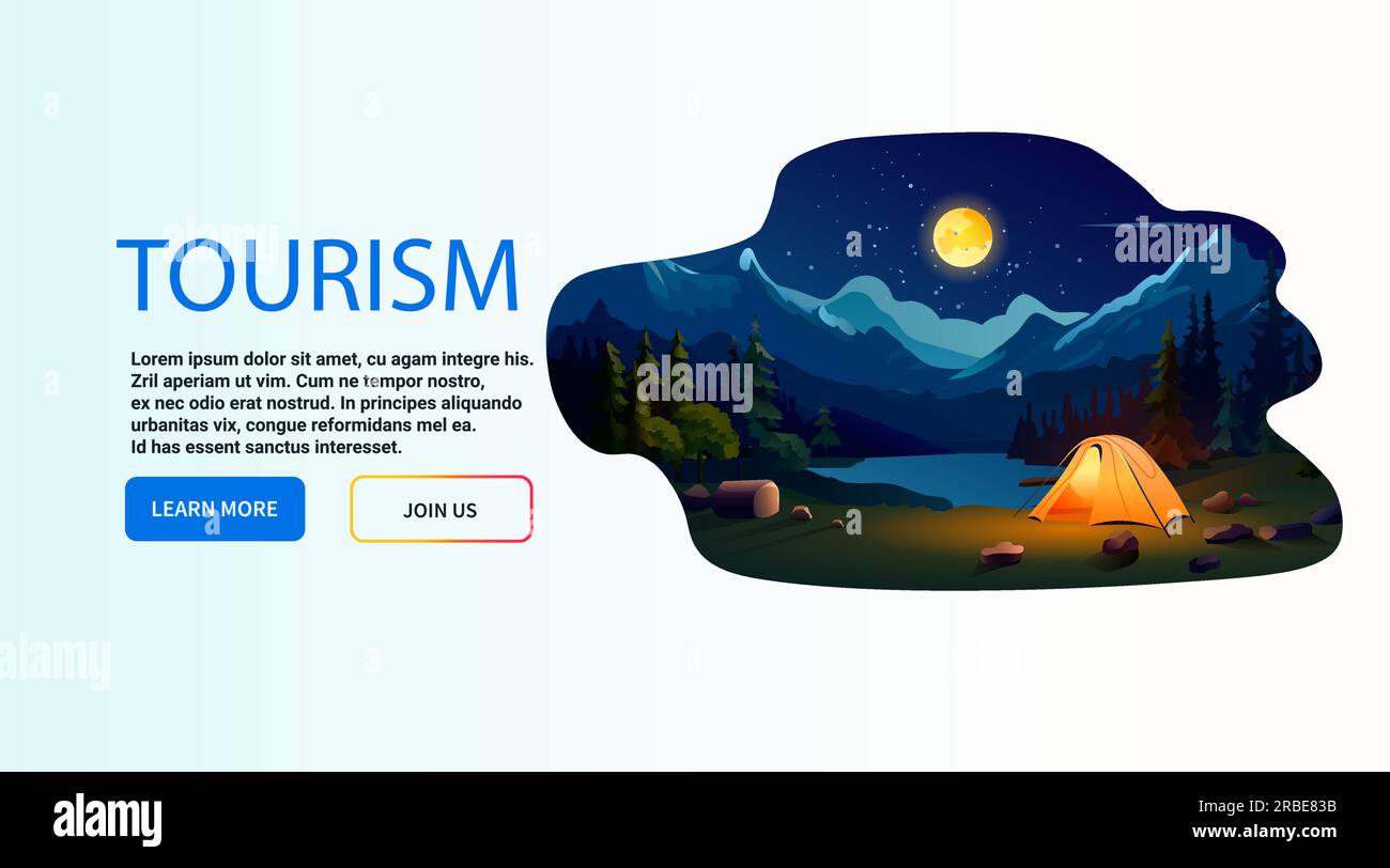 Recreation area hike Stock Vector Images - Alamy