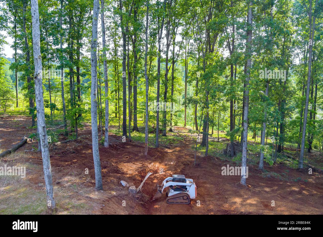 Tractors move dirt work site hi-res stock photography and images - Alamy