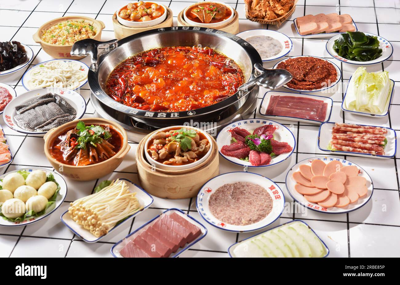 traditional hot pot combo, sweet garlic, and beef slices. It’s very ...