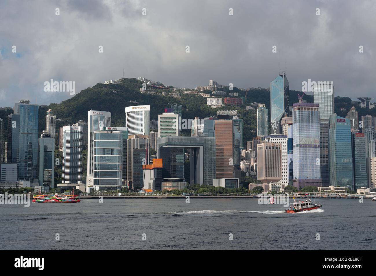 View of Central Government Offices from Tsim Sha Tsui, Kowloon, Hong ...