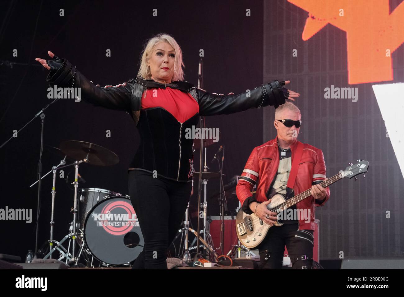 Southampton, UK. 08th July, 2023. English singer-songwriter, Kim Wilde ...