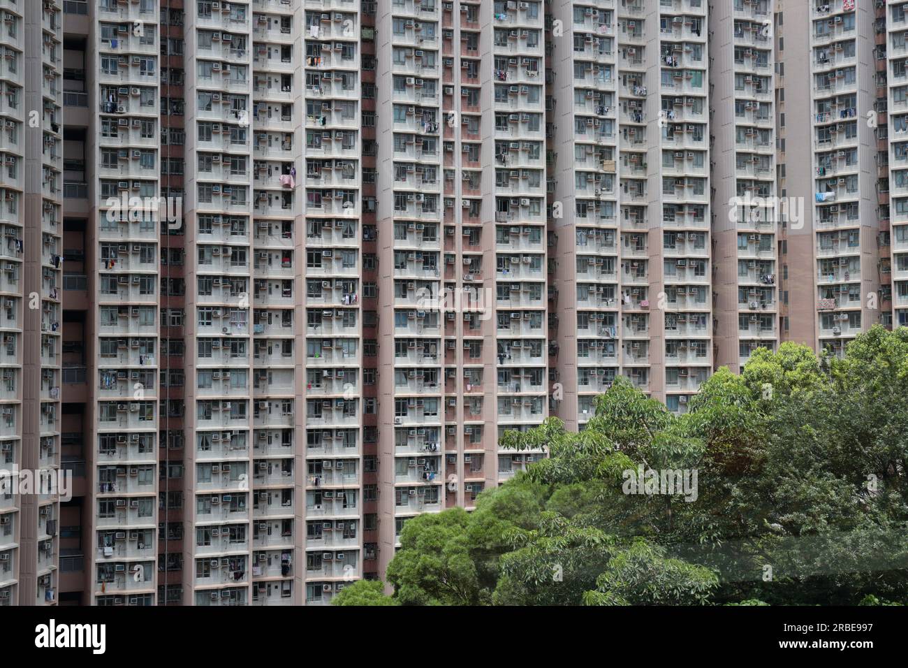 High-rise residential blocks at Upper Sau Mau Ping, East Kowloon, Hong ...