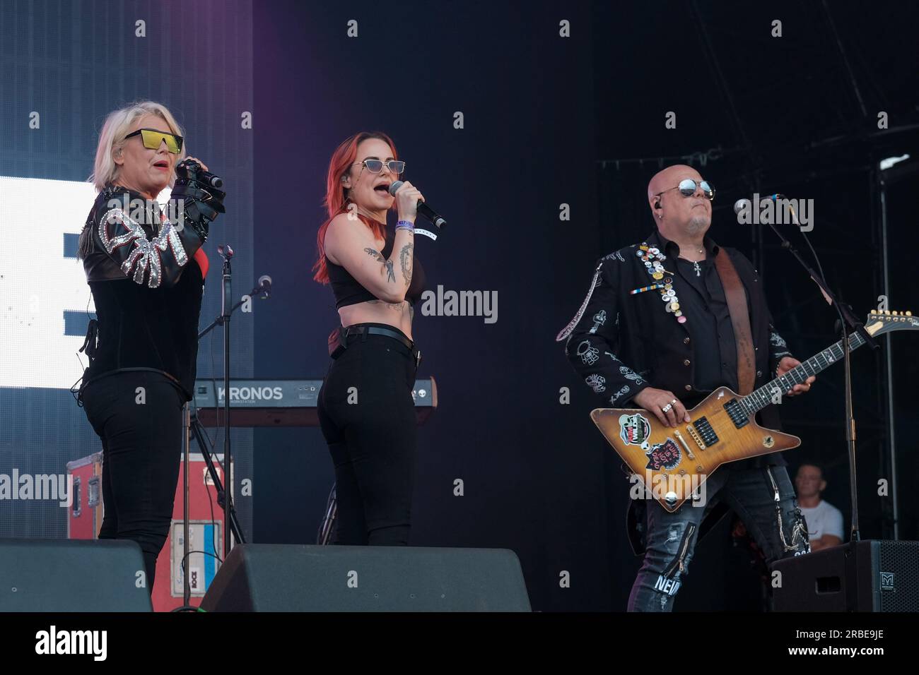 Southampton, UK. 08th July, 2023. English singer-songwriter Kim Wilde ...