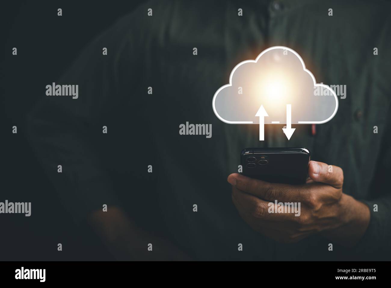 Accessing the internet technology Stock Photo - Alamy