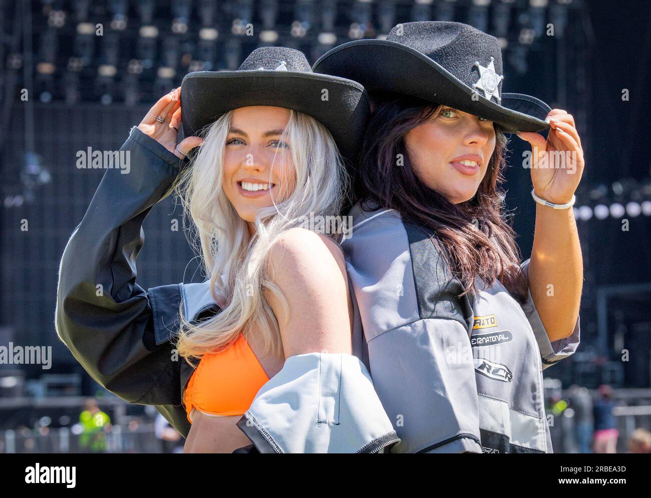 Festival goers arrive at the TRNSMT Festival at Glasgow Green in ...