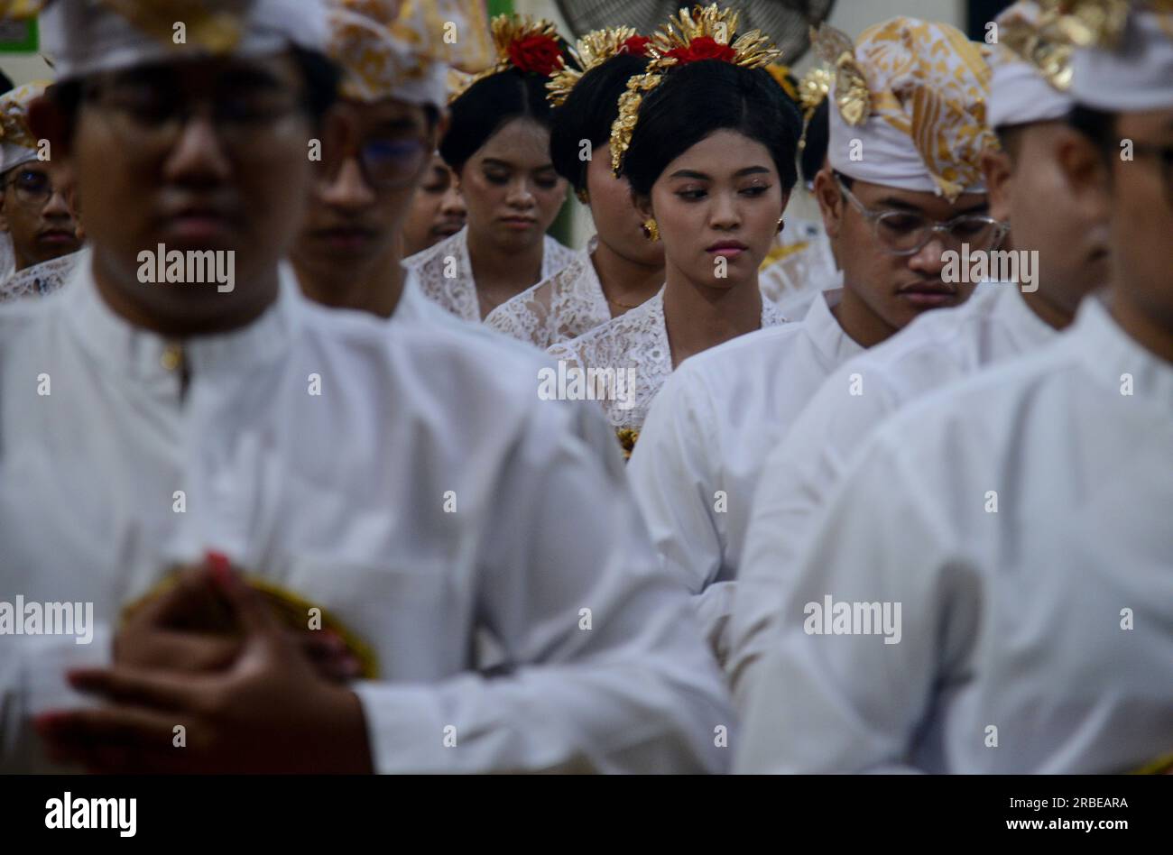 Bogor, West Java, Indonesia. 9th July, 2023. Balinese teenagers take ...