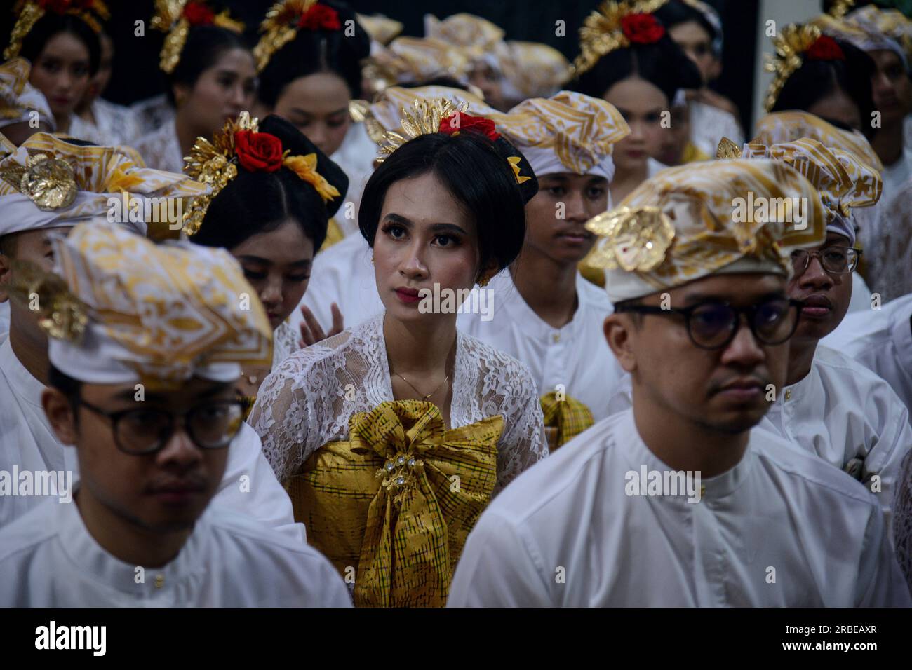 Bogor, West Java, Indonesia. 9th July, 2023. Balinese teenagers take ...