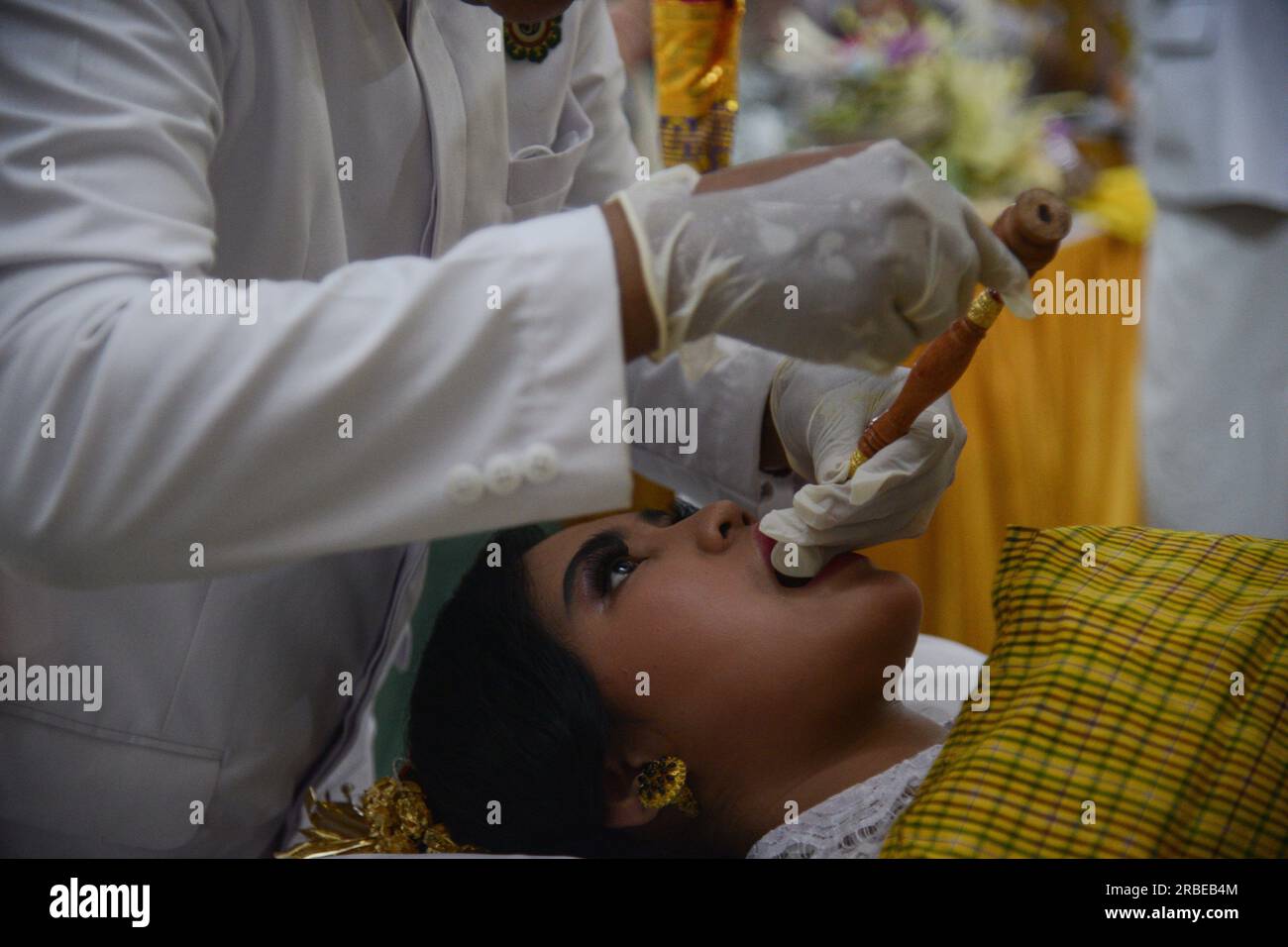 Bogor, West Java, Indonesia. 9th July, 2023. A Balinese teenager ...
