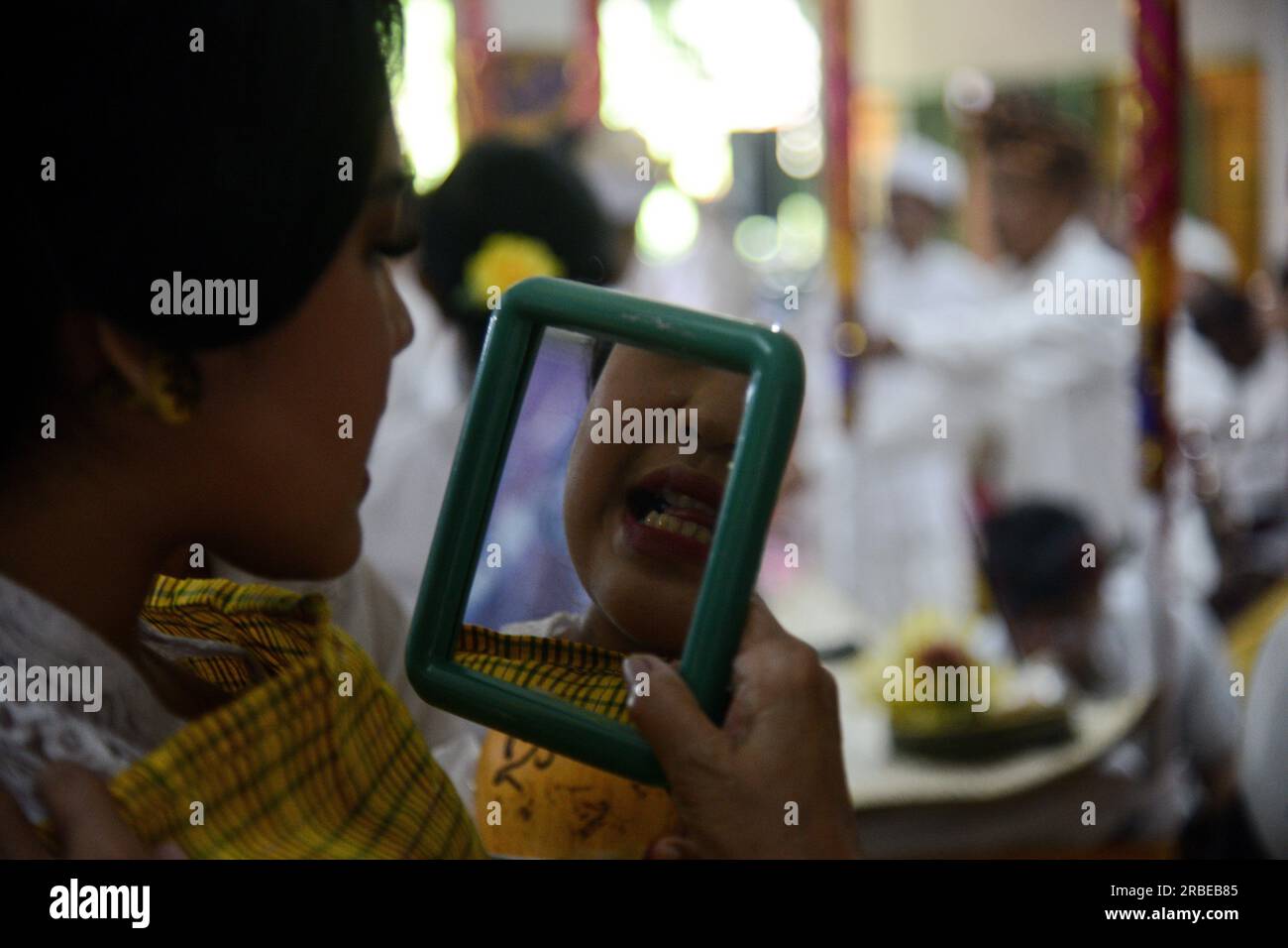 Bogor, West Java, Indonesia. 9th July, 2023. A Balinese teenager look ...