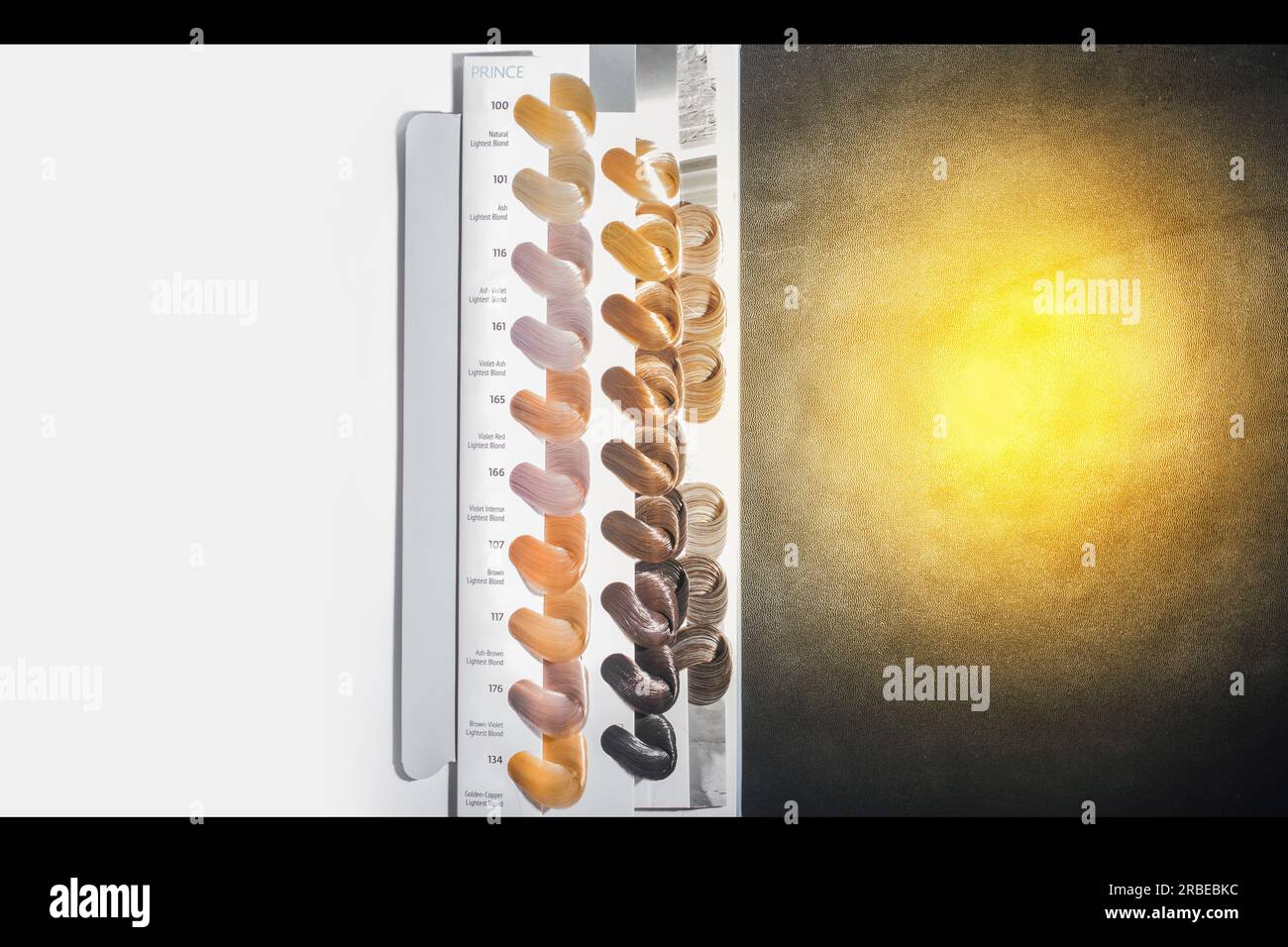 Miscellaneous various samples color palette dye coloring hair shade ...