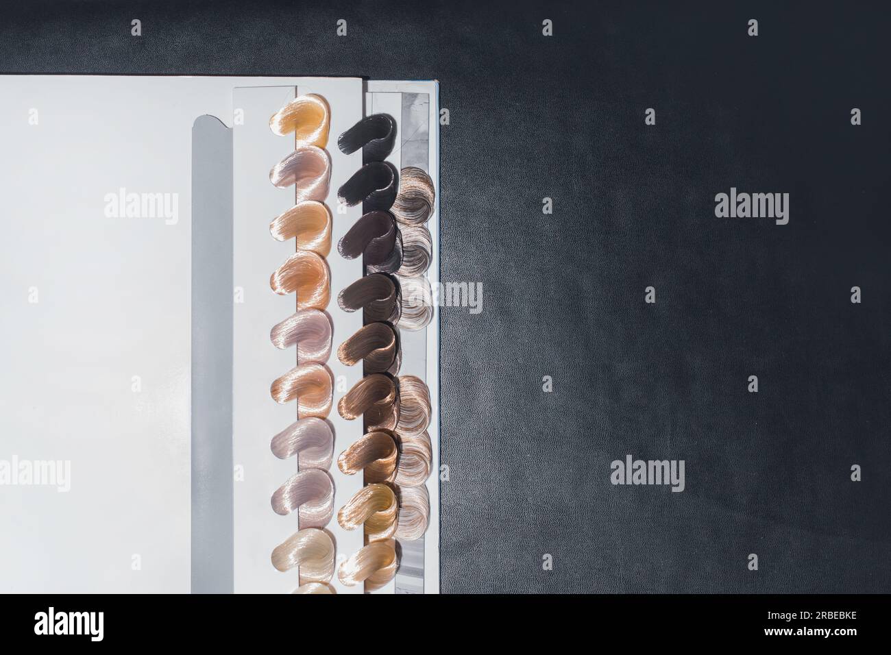 Miscellaneous various samples color palette dye coloring hair shade ...