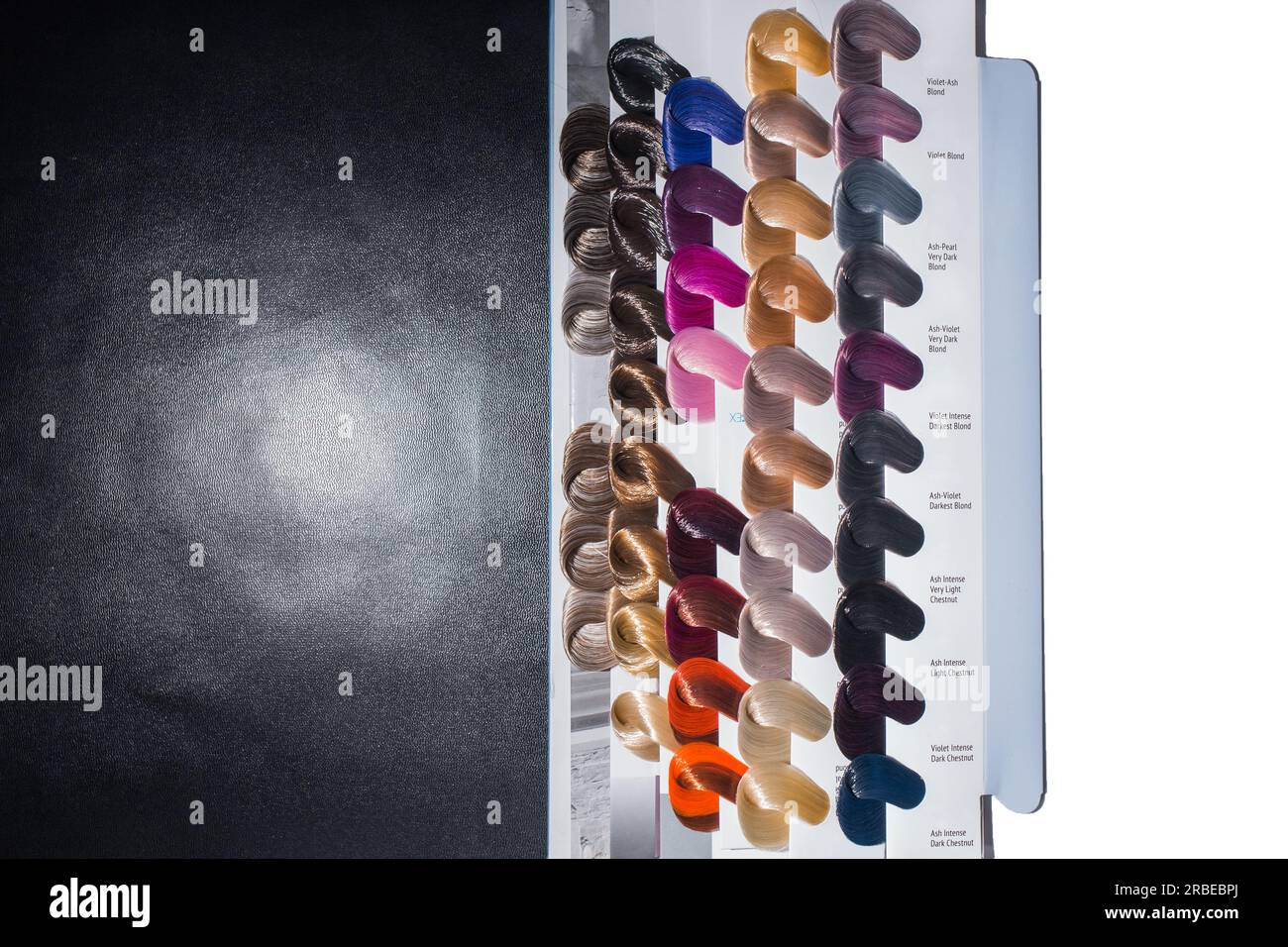 Miscellaneous various samples color palette dye coloring hair shade ...
