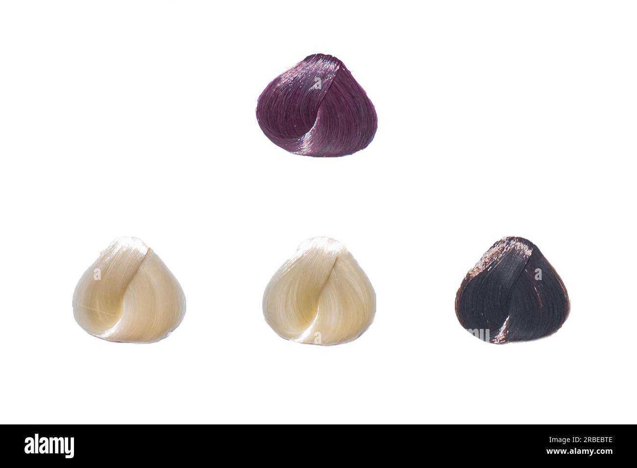 Miscellaneous various samples color palette dye coloring hair shade ...