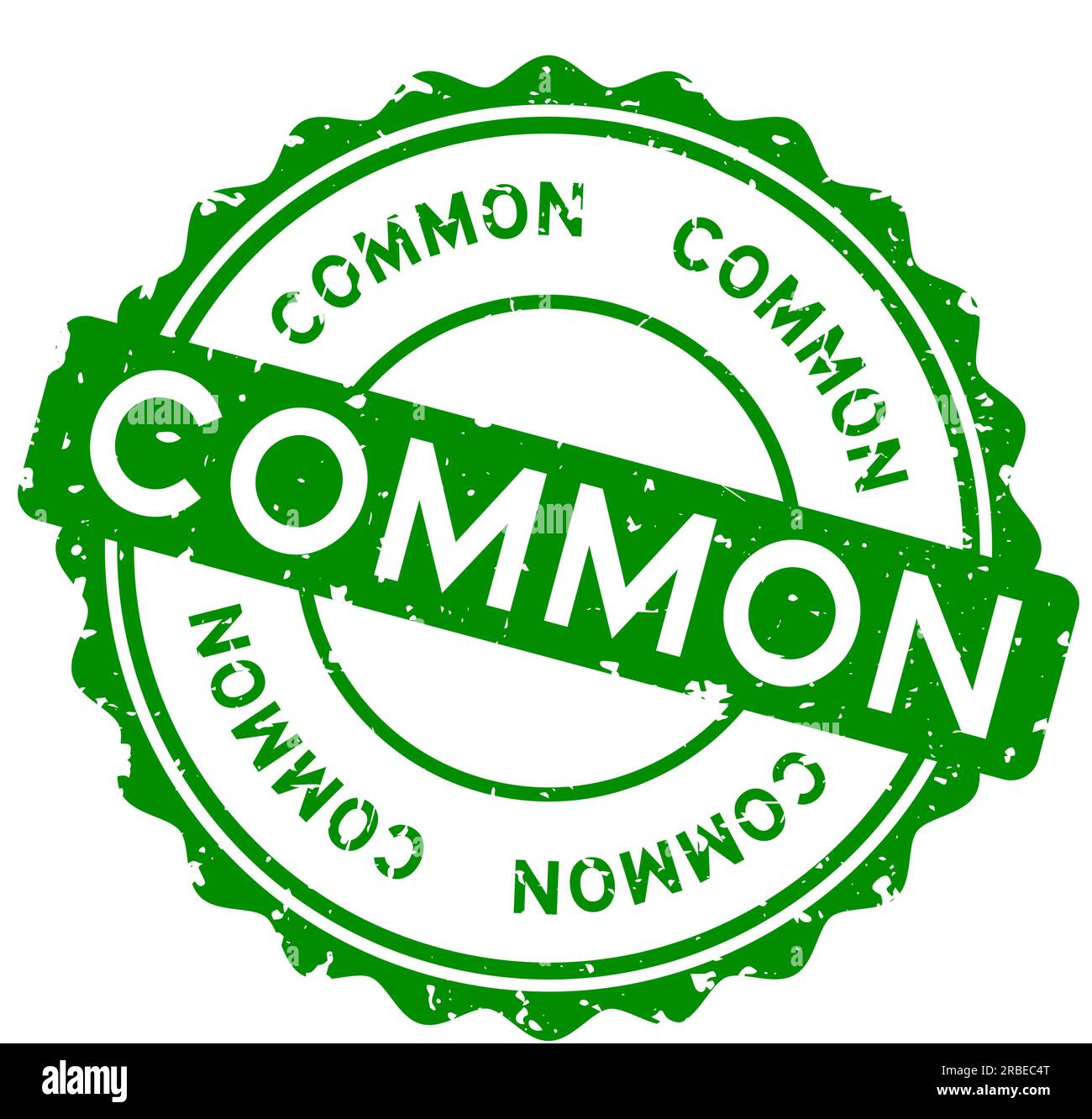 Grunge green common word round rubber seal stamp on white background Stock Vector Image & Art ...