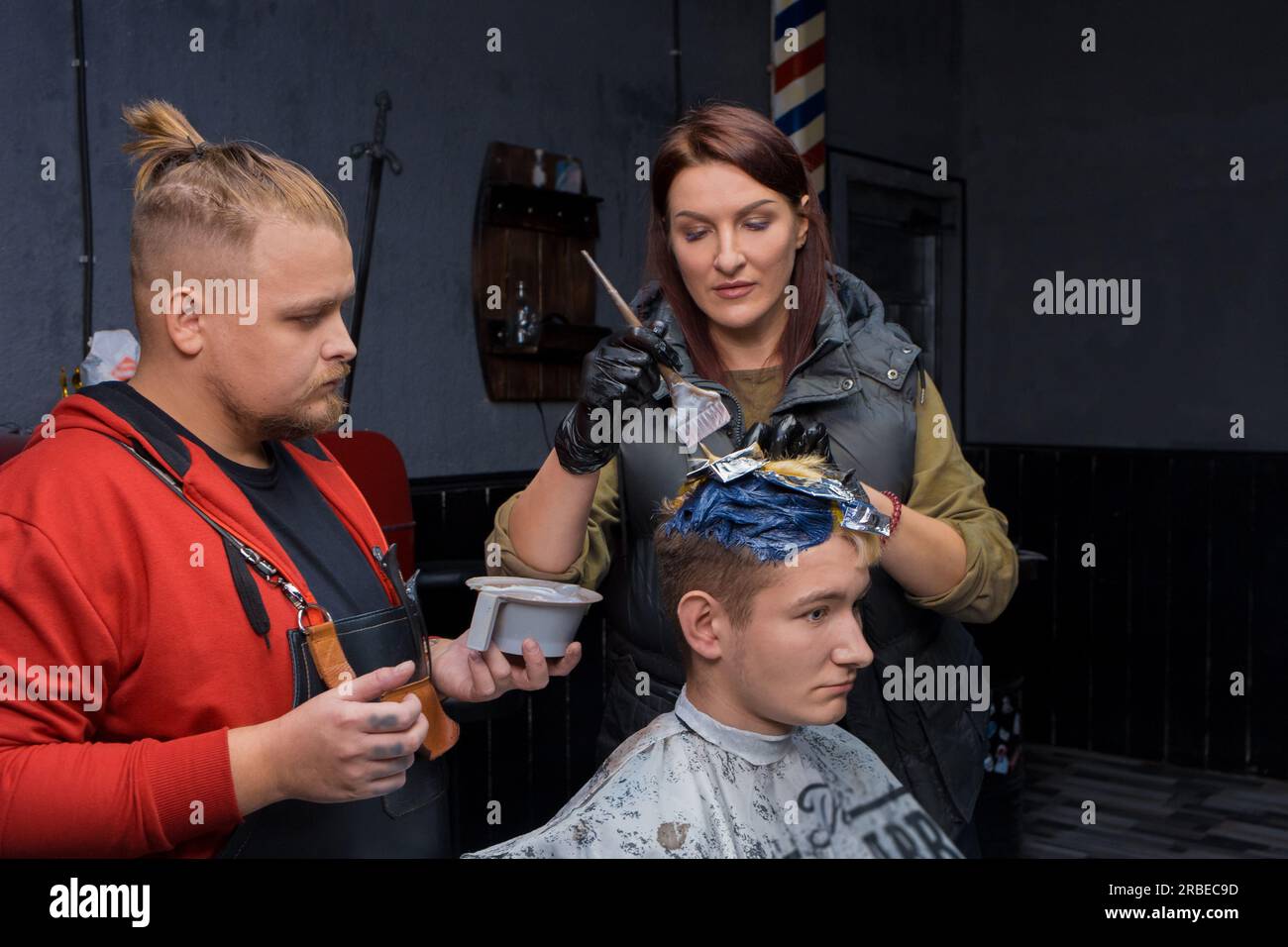 Coloring hair hi-res stock photography and images - Alamy