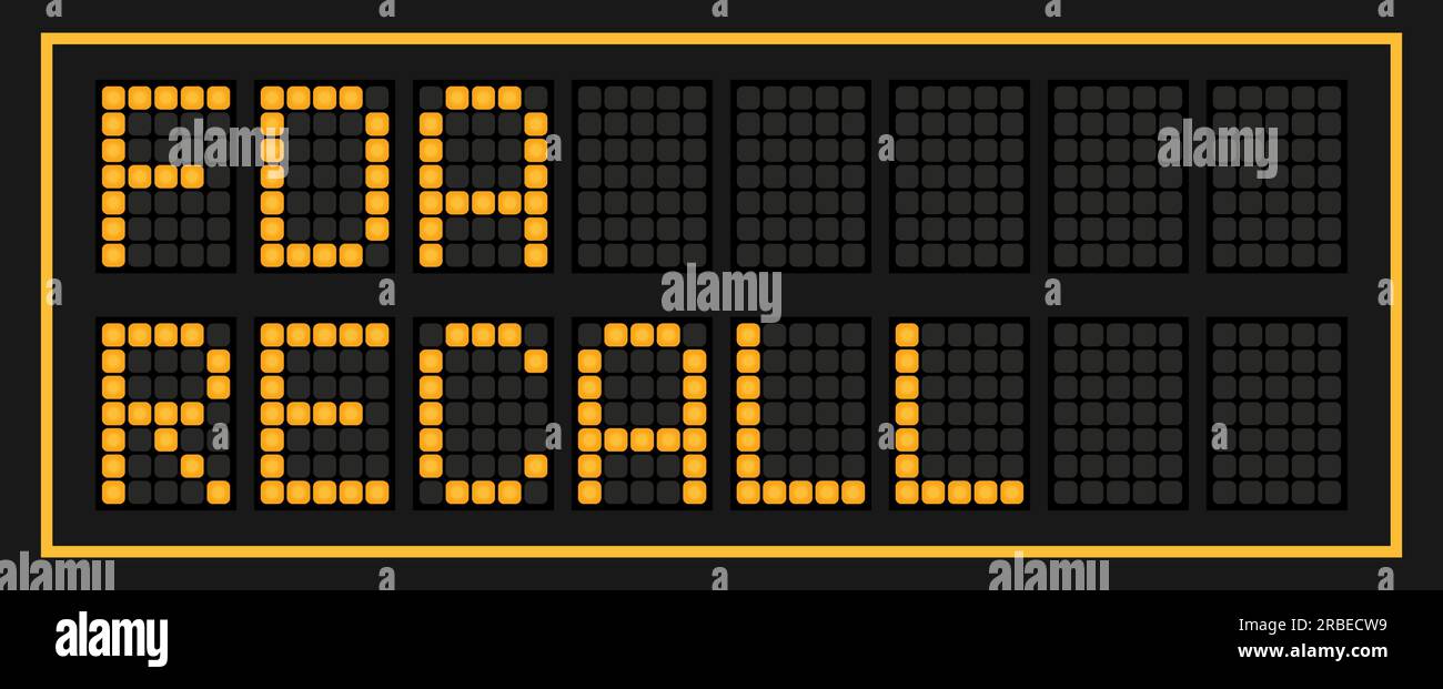 Orange color led banner in word FDA recall on black background Stock ...