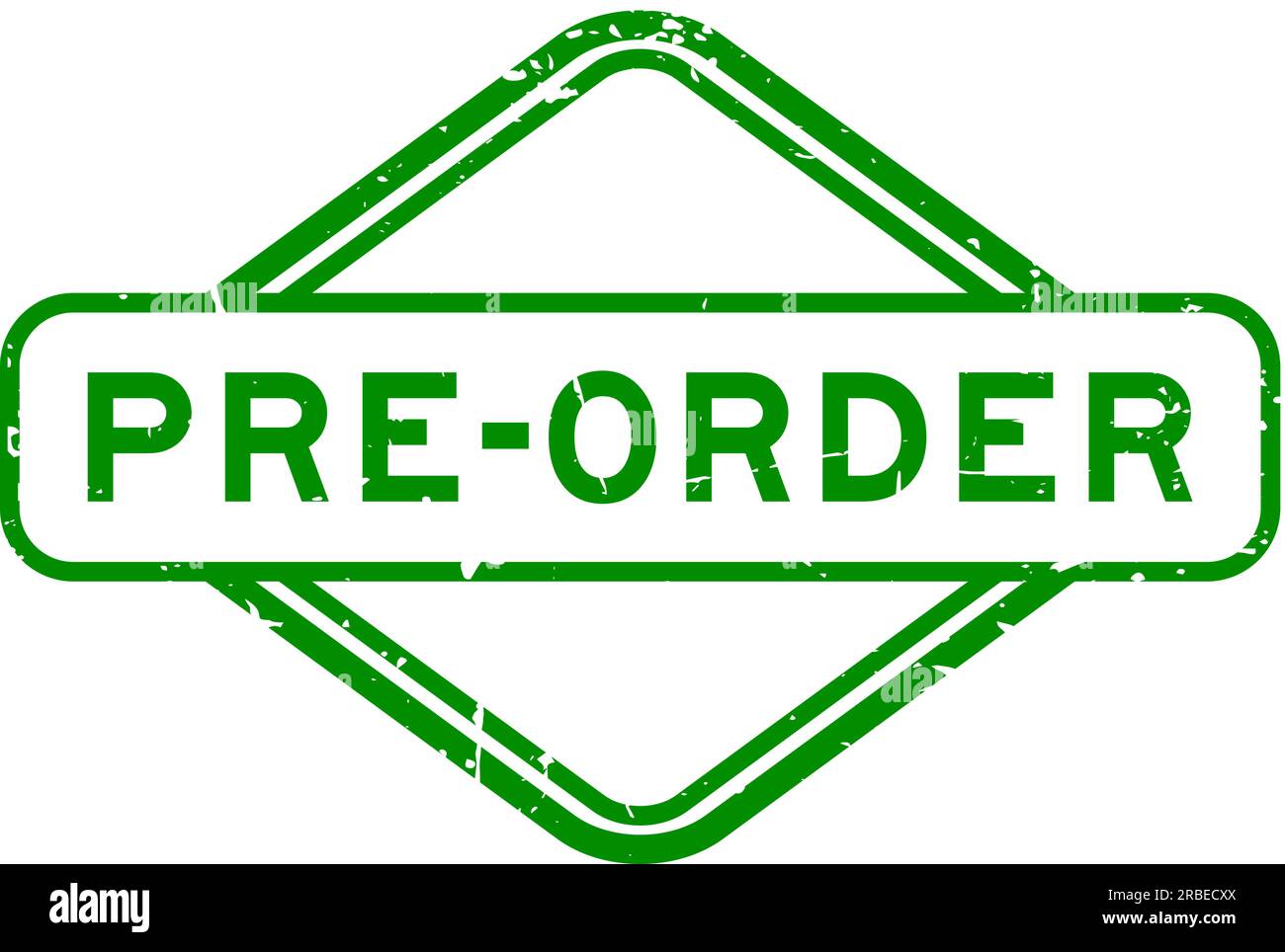 Grunge green pre-order word rubber seal stamp on white background Stock Vector Image & Art - Alamy