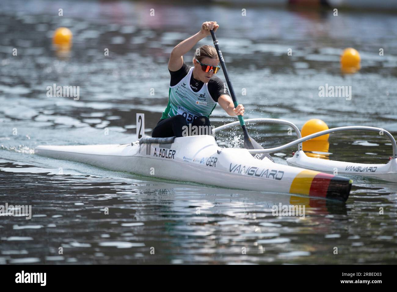 Anja ADLER (SV Halle), 2nd place, silver medal, action, final Para Vaa ...