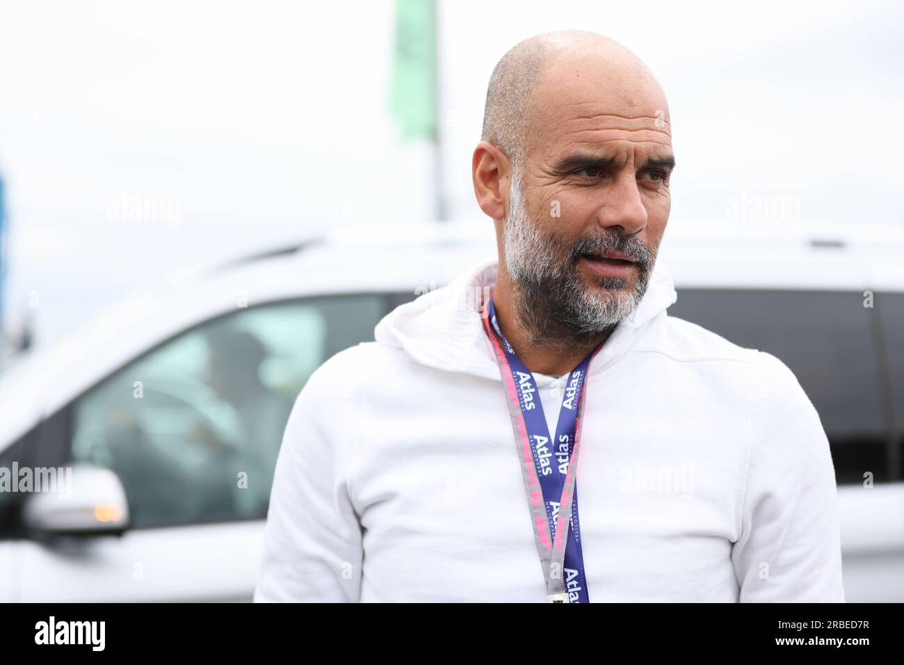 Pep Guardiola, Coach of Manchester City, portrait during the 2023 ...