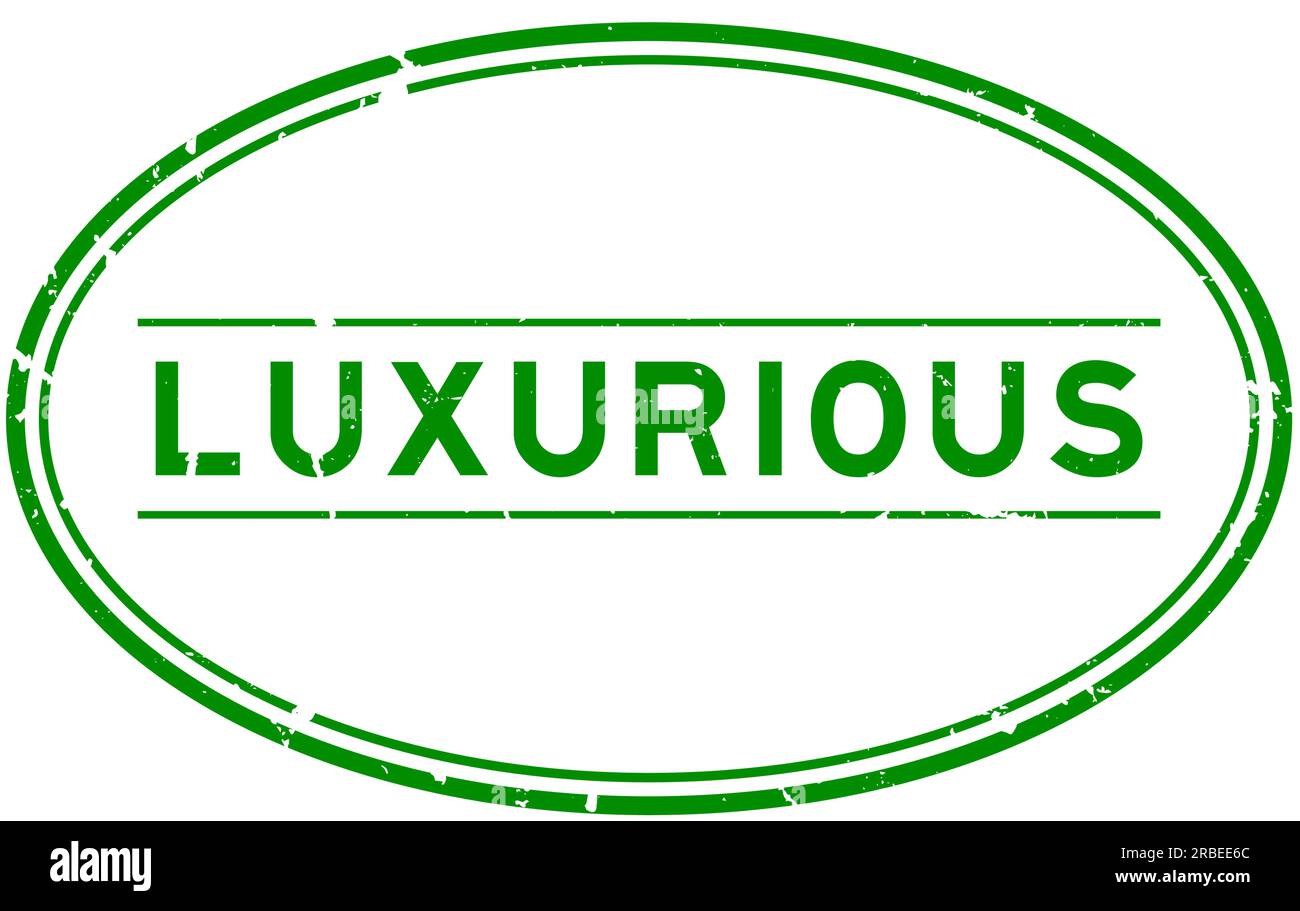 Grunge green luxurious word oval rubber seal stamp on white background Stock Vector Image & Art ...
