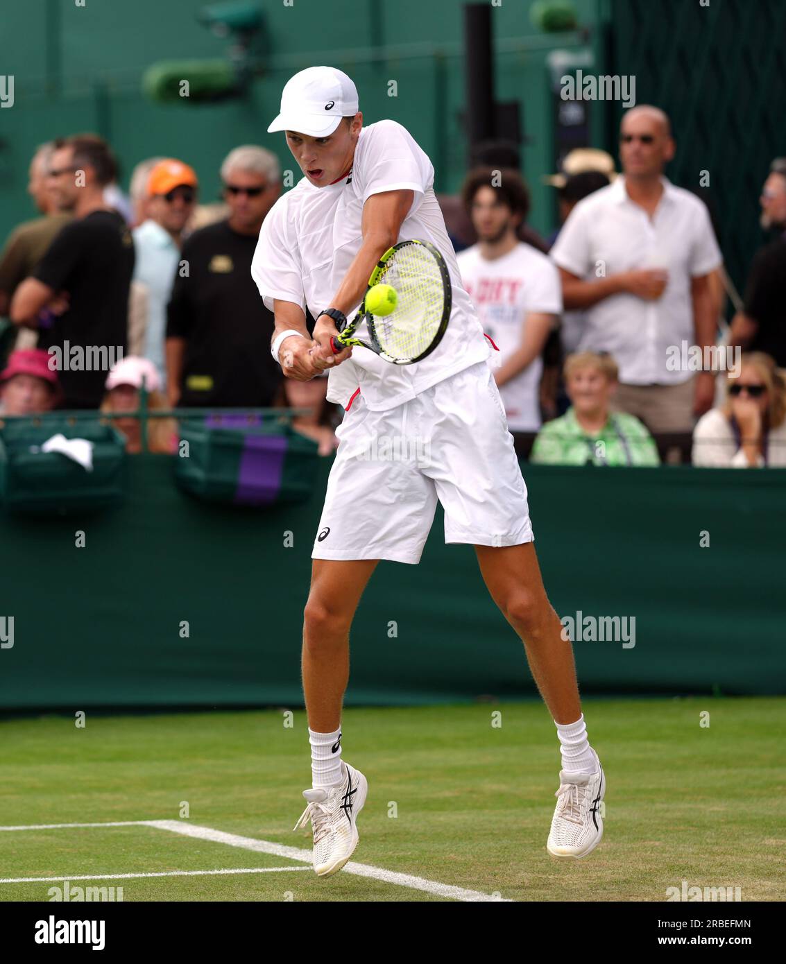 Cooper Williams during the boys singles on day seven of the 2023 ...