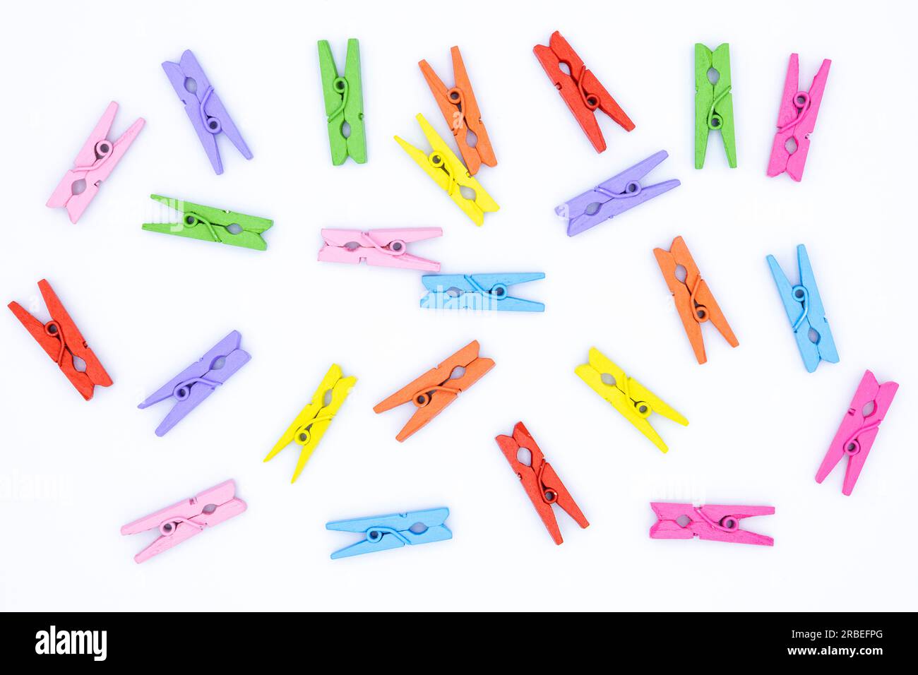 Yellow clothes peg Cut Out Stock Images & Pictures - Alamy