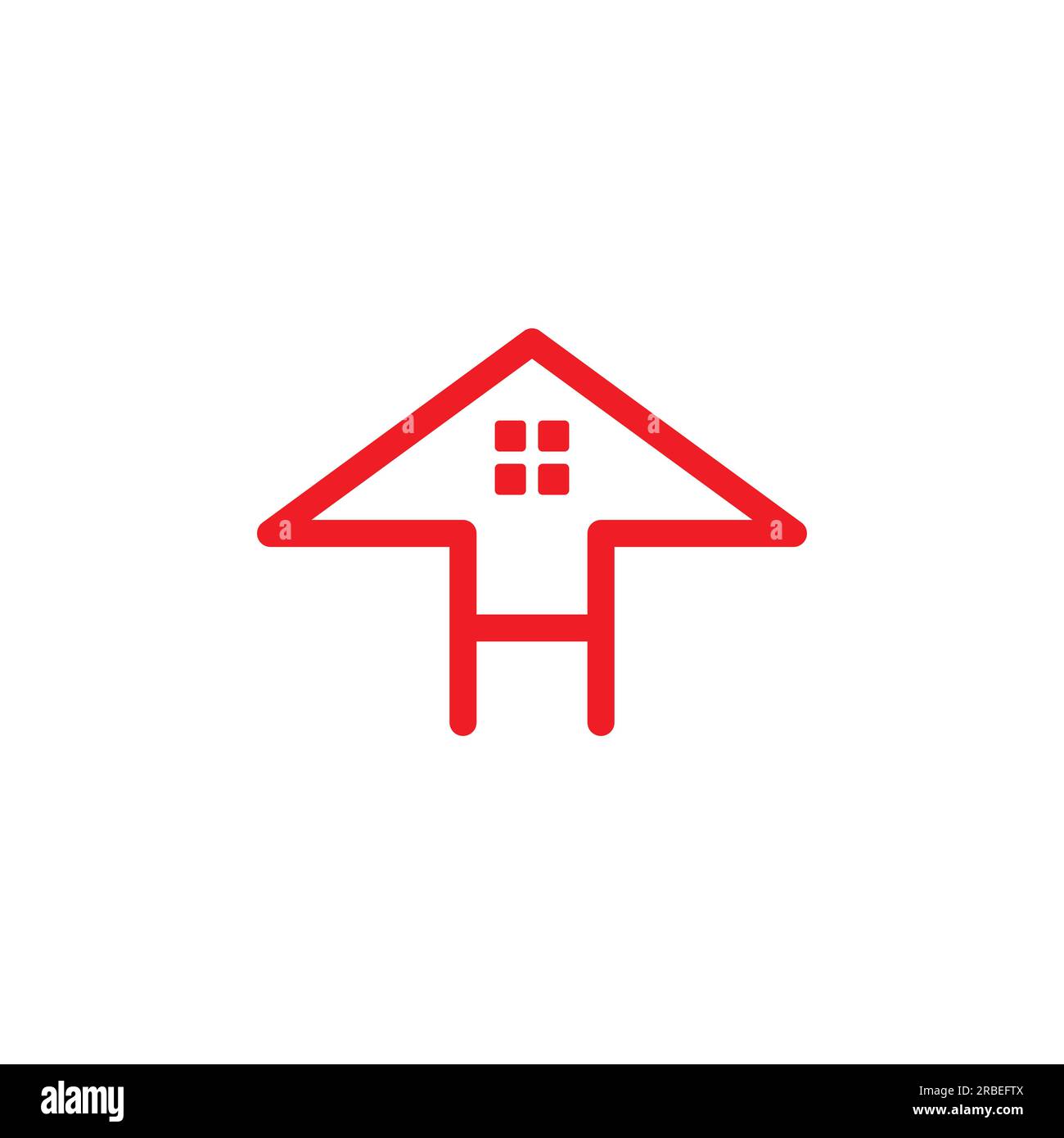 eps10 vector initial letter h real estate logo design template isolated ...