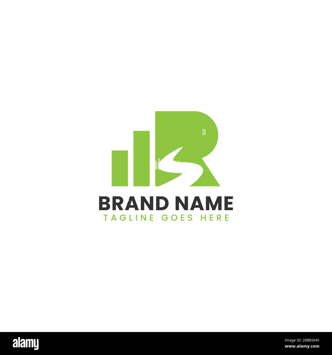 eps10 vector initial letter r river logo design. initial letter r with ...